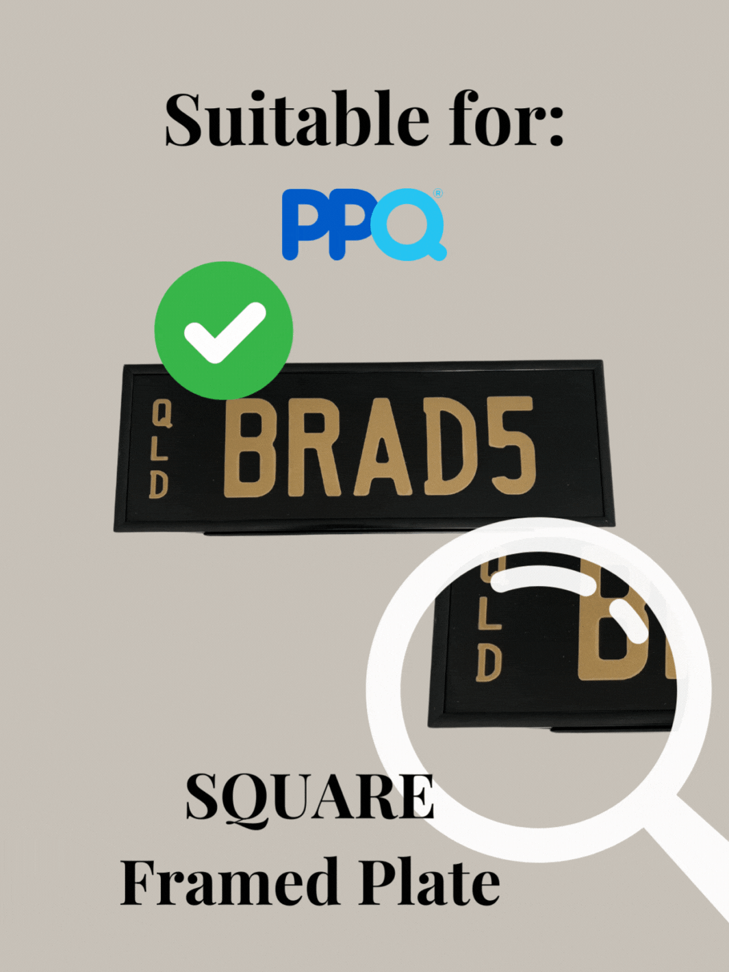 QLD PlateMATE® Prestige Framed Number Plate Bracket / Holder – The ...