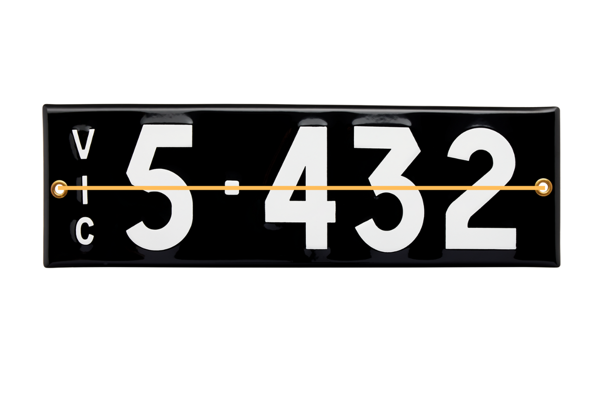 VIC Heritage - 4 Digit Number Plate Bracket / Holder – The Plate ...