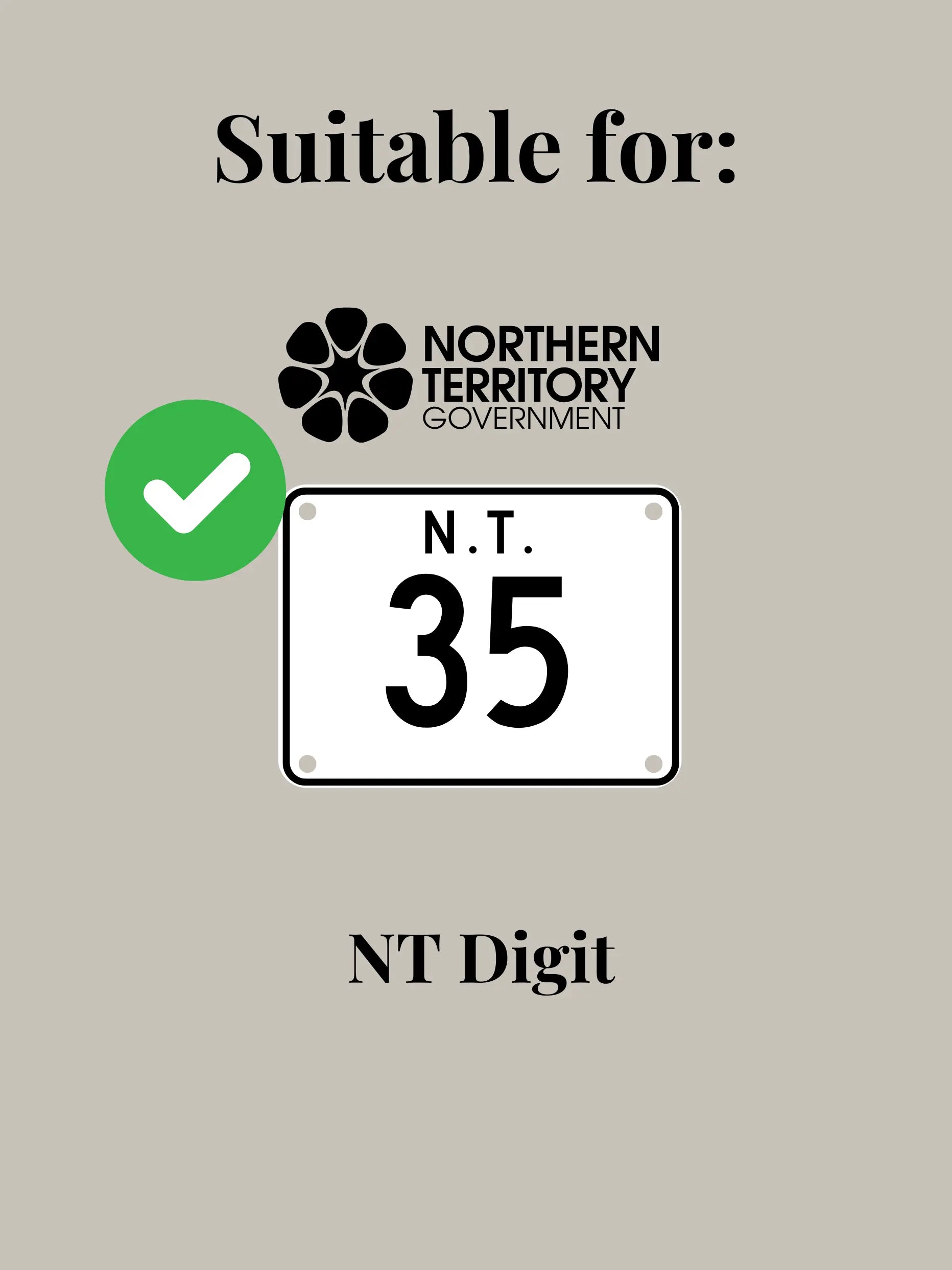 NT Heritage Digit Number Plate Bracket / Holder – The Plate Bracket Co.