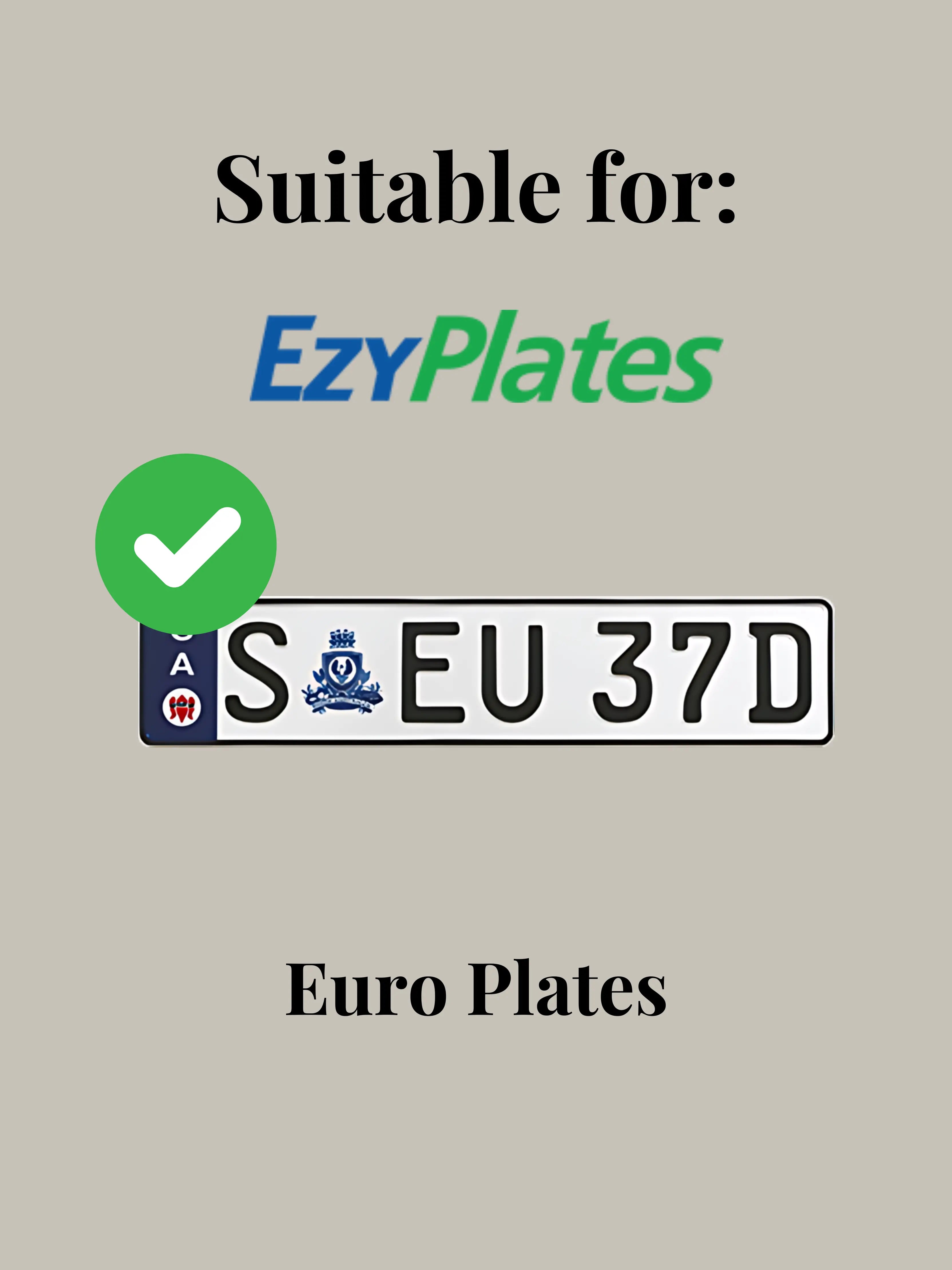 SA Euro Style PlateMATE® Number Plate Bracket / Holder – The Plate ...
